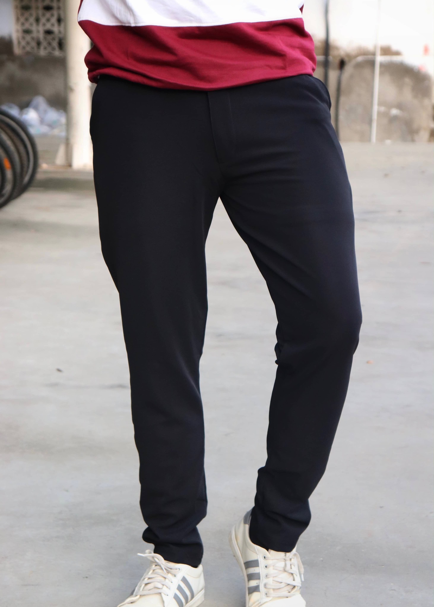 CORD FAB PANT BLACK - Boom Boom 69